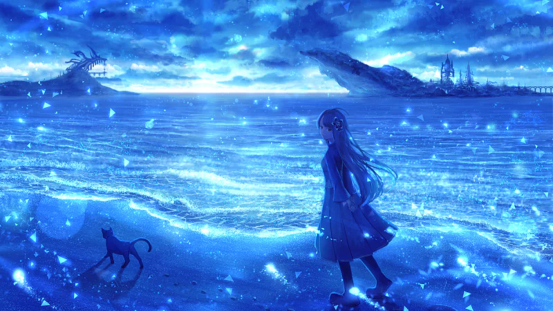 Anime Beach - Desktop Wallpapers, Phone Wallpaper, PFP, Gifs, and More!