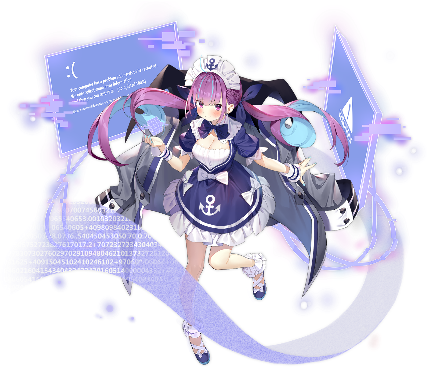 Download Two-toned Hair Minato Aqua Anime Virtual Youtuber Art