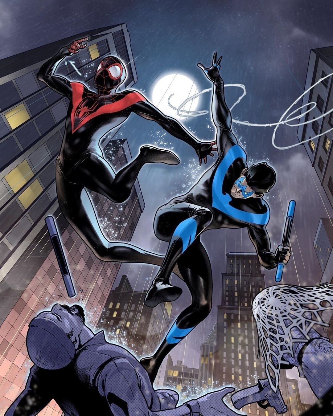 Download Nightwing DC Comics Spider Man Dick Grayson Miles Morales ...