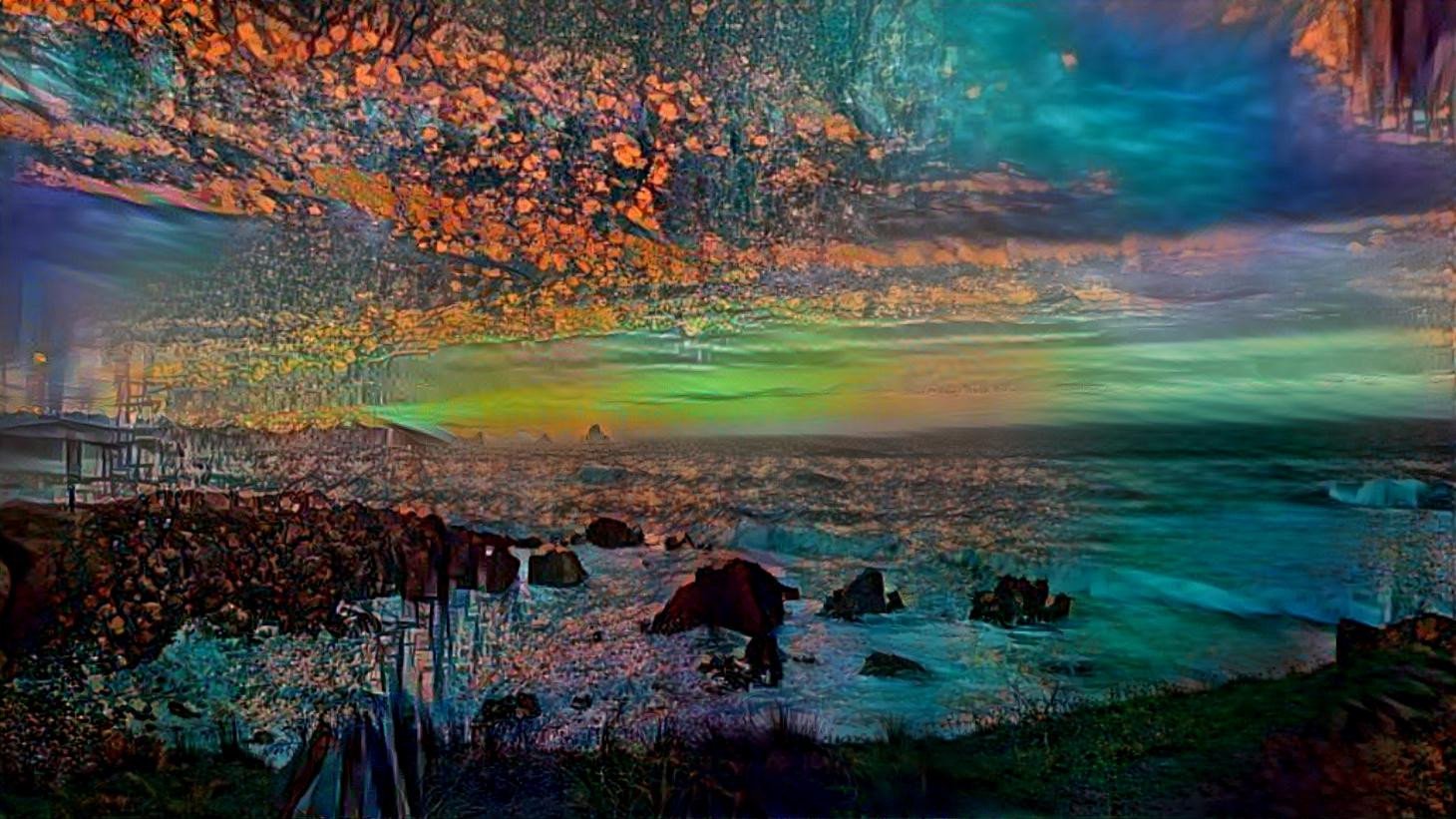 Trippy beach by NatureWorshiper