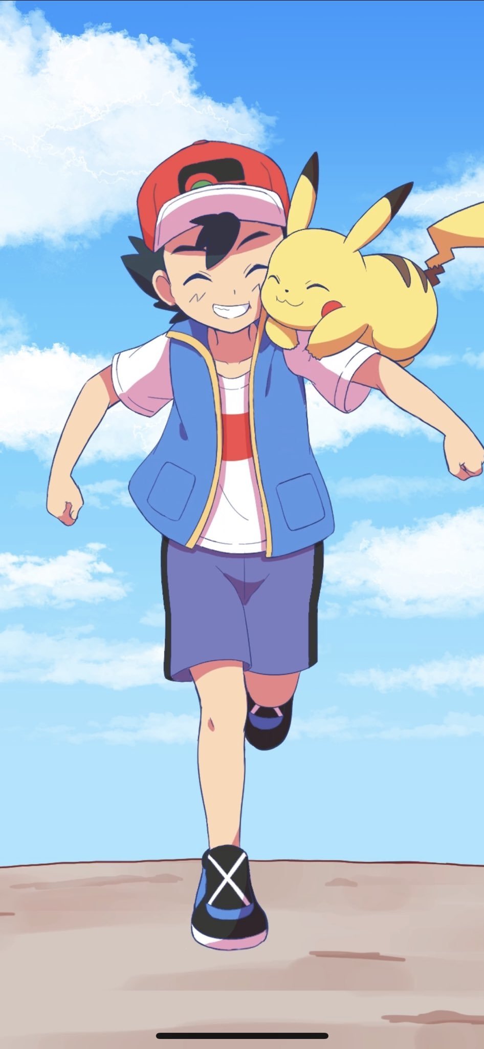 Download Smile Cap Pikachu Ash Ketchum Anime Pokemon Art