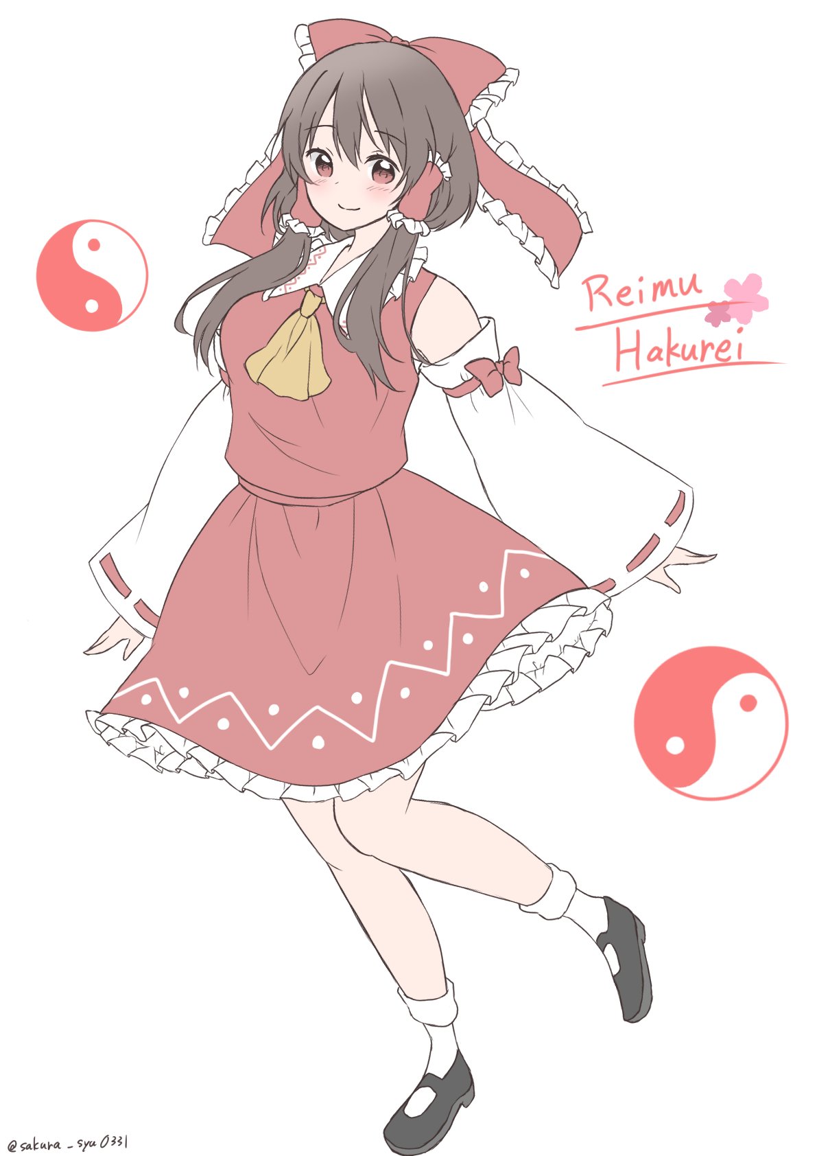 Download Reimu Hakurei Anime Touhou Art