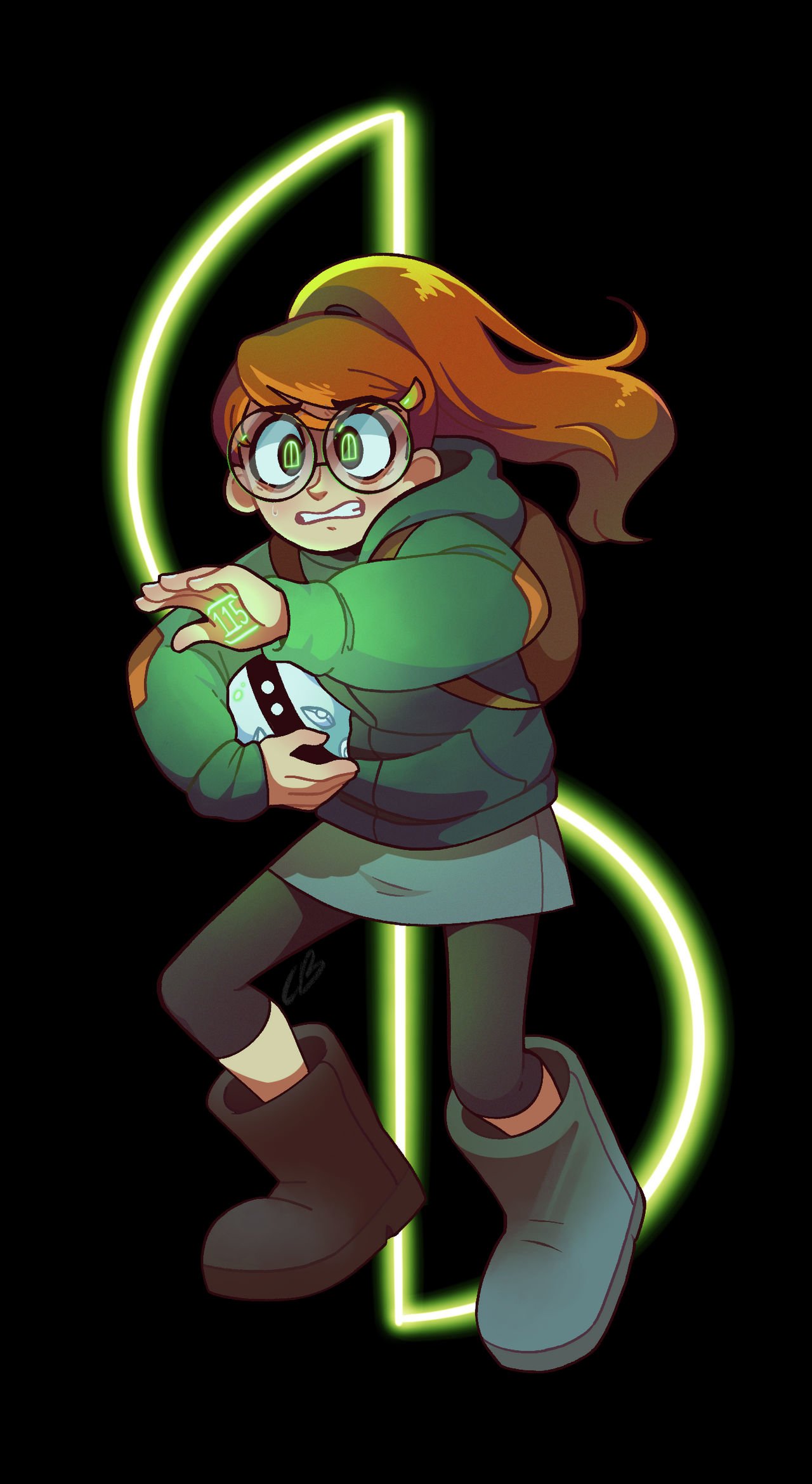 Download Glasses Red Hair Tulip Olsen TV Show Infinity Train Art