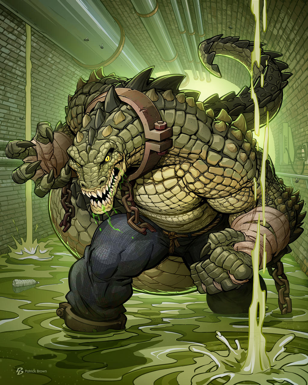 Killer Croc Art By Patrick Brown