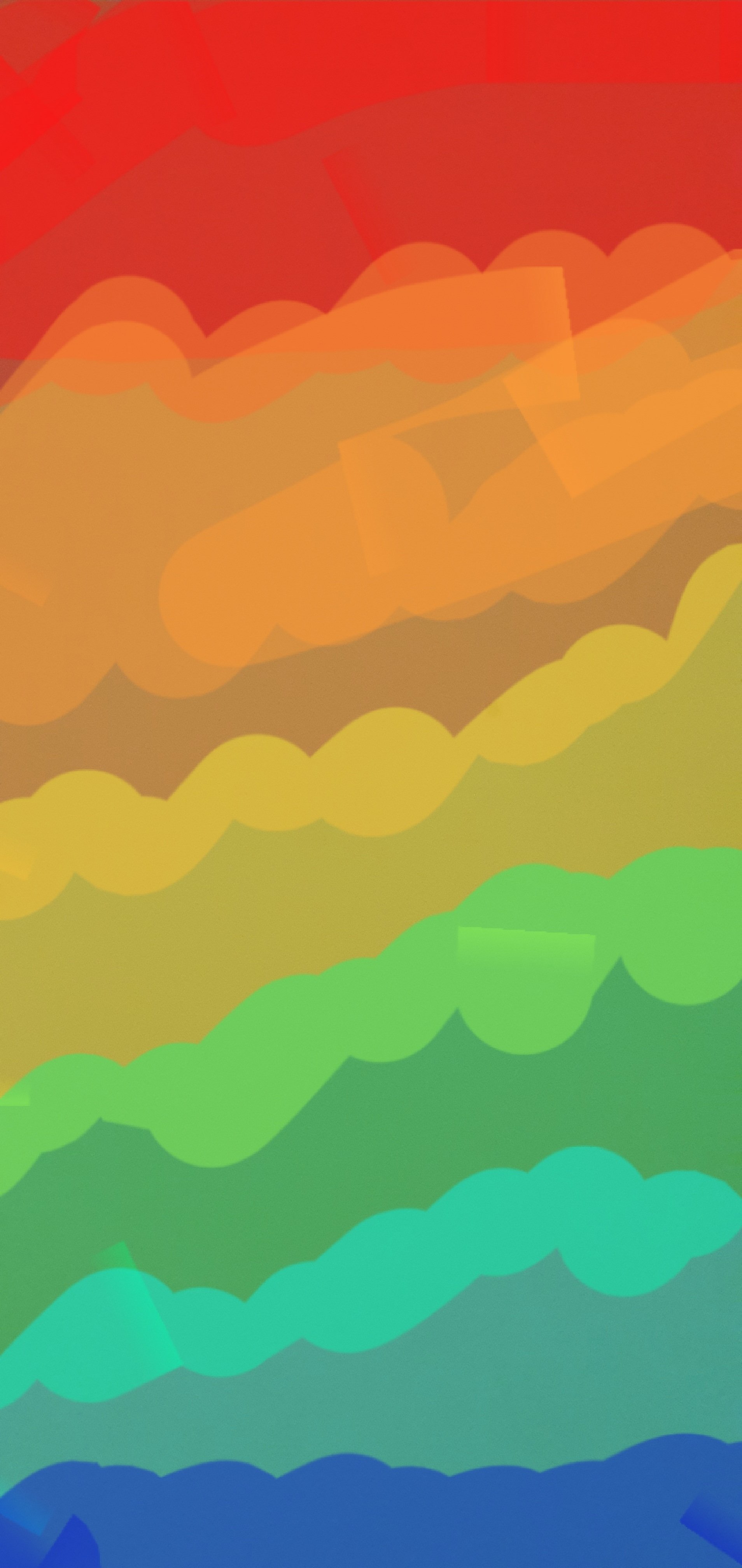 Abstract Rainbow Art