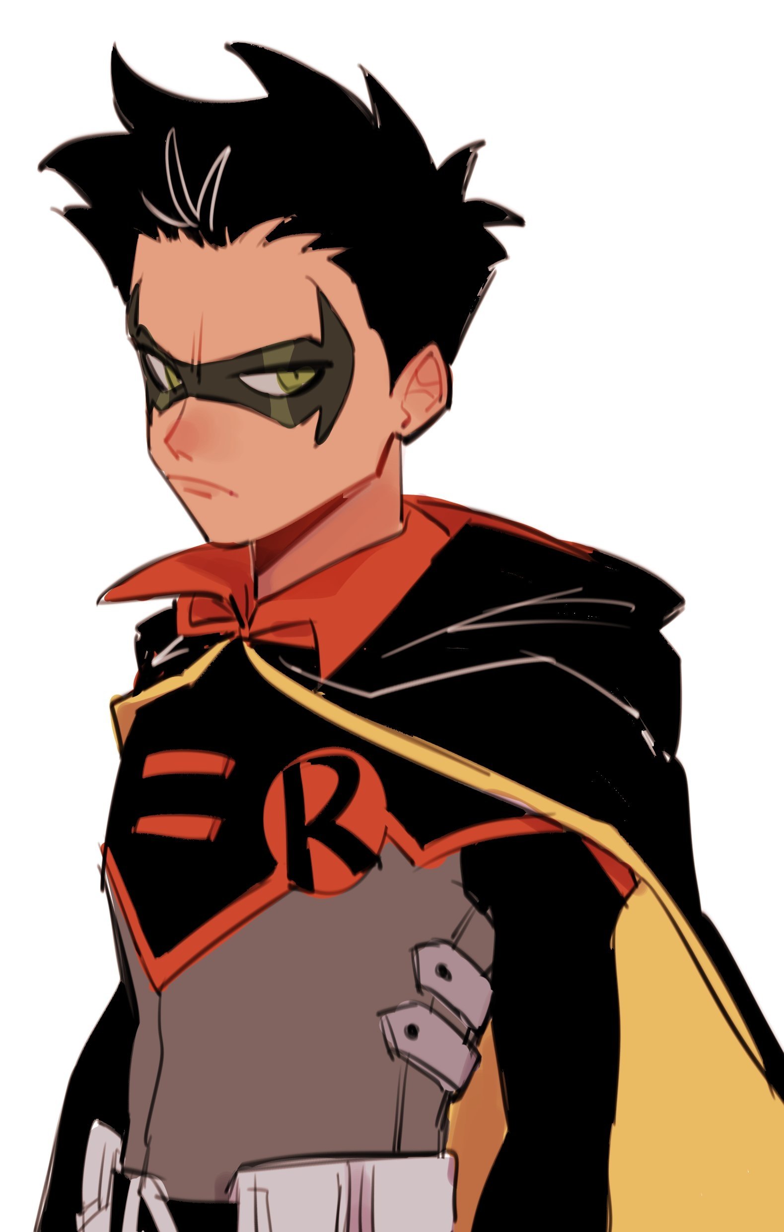 Download Green Eyes Black Hair Damian Wayne Robin (DC Comics) Comic Art