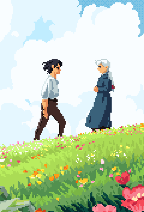 ArtStation Howl's Moving Castle Pixel Art