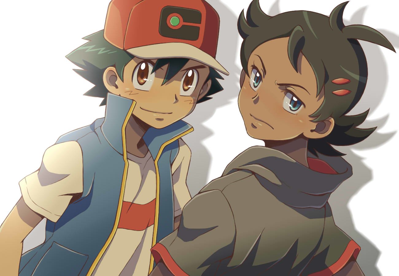 Download Blue Eyes Brown Eyes Cap Two-toned Hair Goh (Pokémon) Ash ...