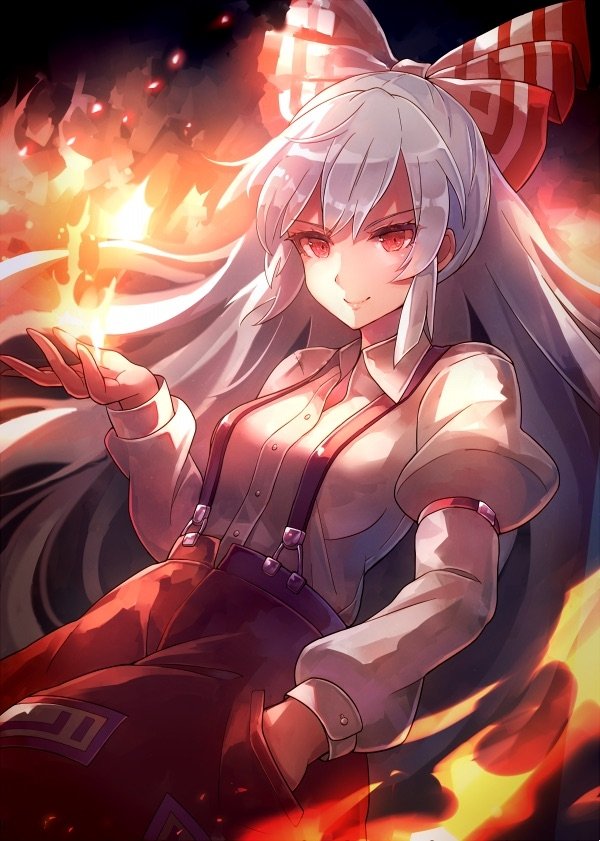 Download Fujiwara No Mokou Anime Touhou Art