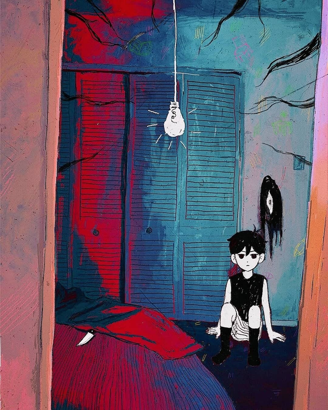 Video Game Omori Art By Rootmoyashi