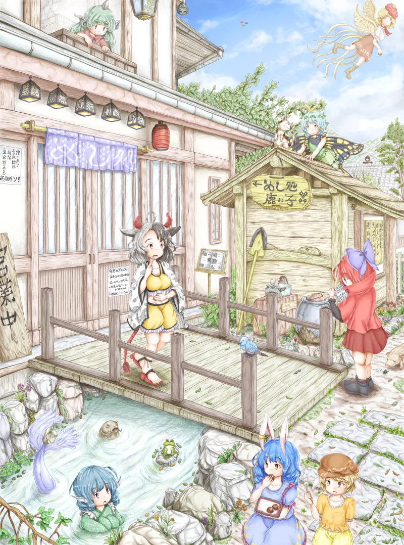 Download Seiran (Touhou) Ringo (Touhou) Anime Touhou Art