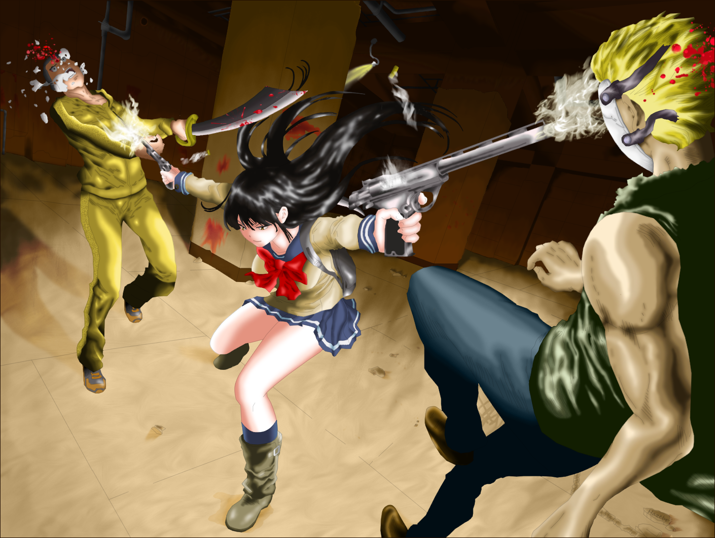 Download Yuri Honjo Anime High-Rise Invasion Art