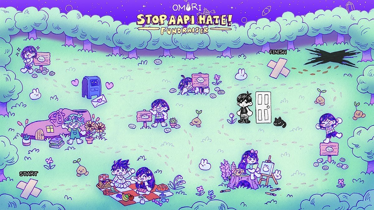 Download Chibi OMORI Basil (Omori) Mari (Omori) Hero (Omori) Aubrey ...