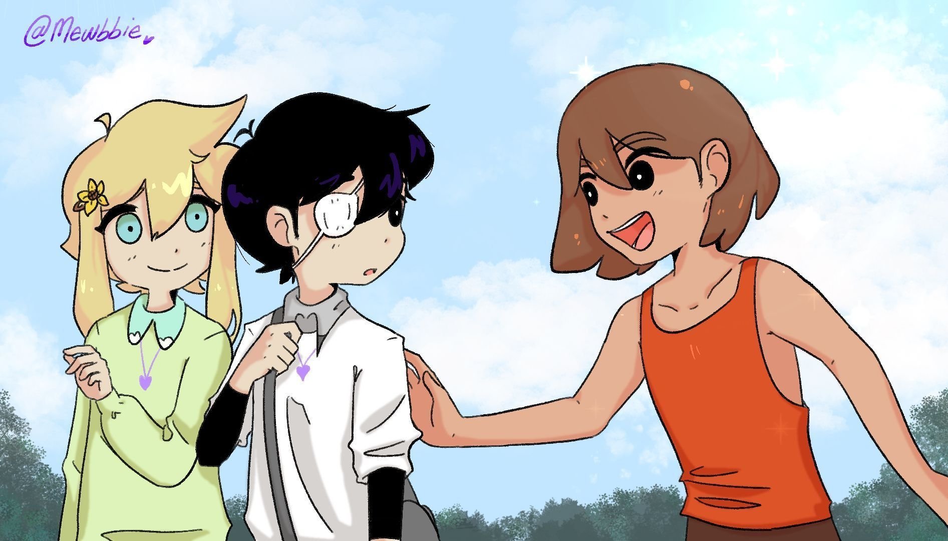 Download Eye Patch Kel (Omori) Sunny (Omori) Basil (Omori) Video Game ...