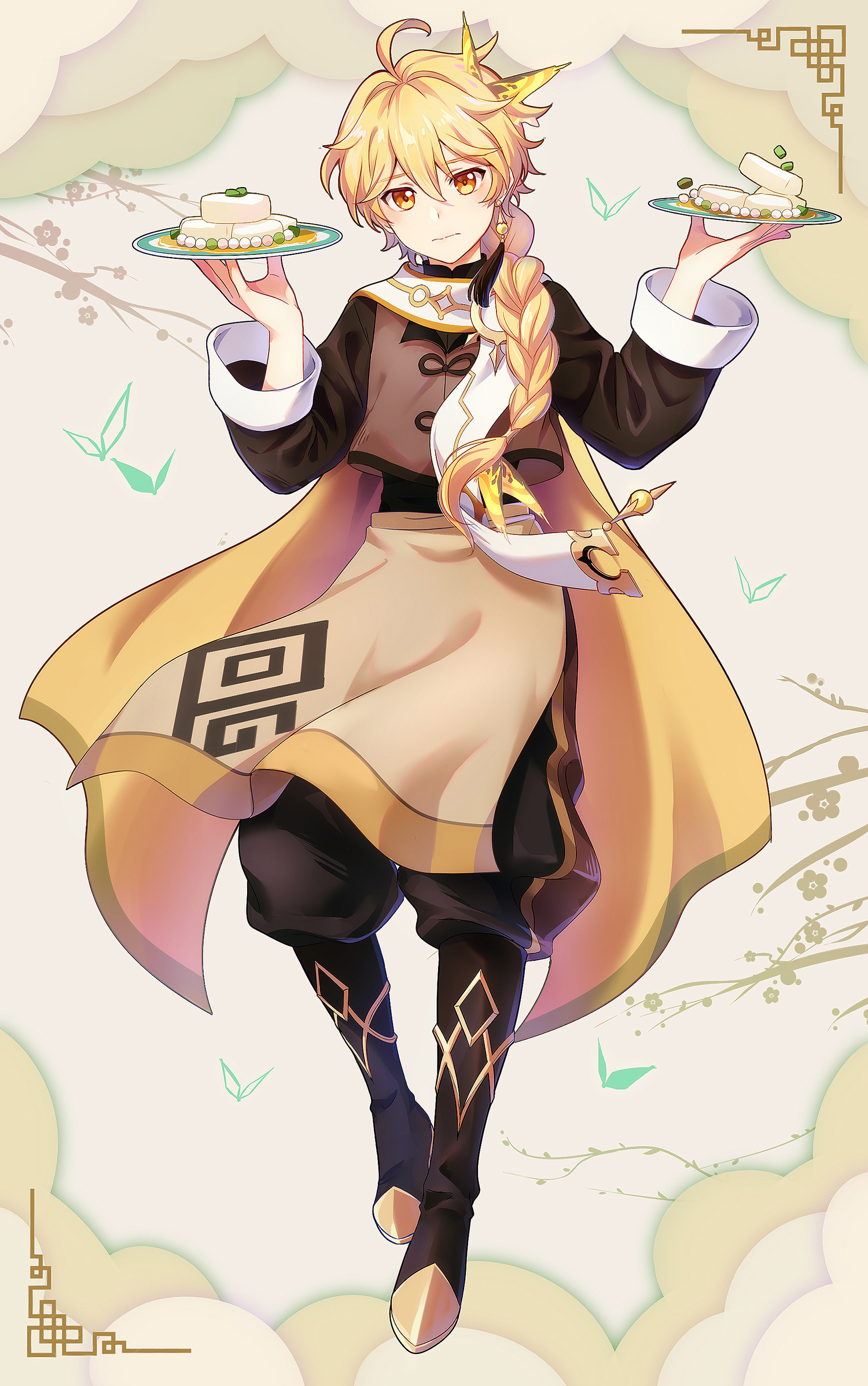 Download Yellow Eyes Blonde Aether (Genshin Impact) Video Game Genshin ...