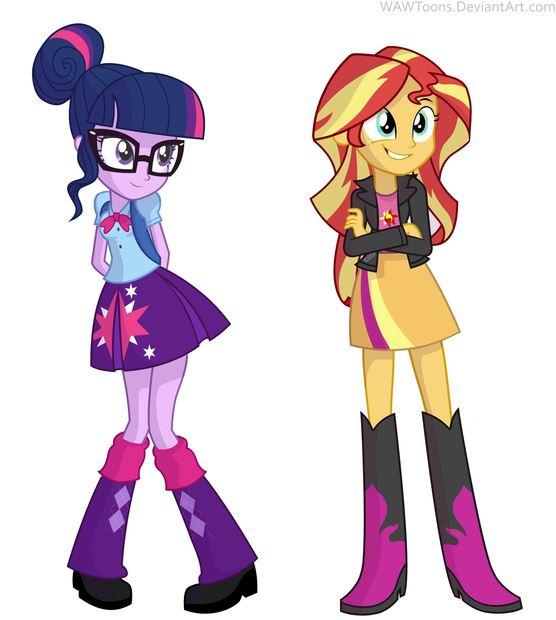 Download Sci-Twi (My Little Pony) Sunset Shimmer TV Show My Little Pony: Equestria Girls Art
