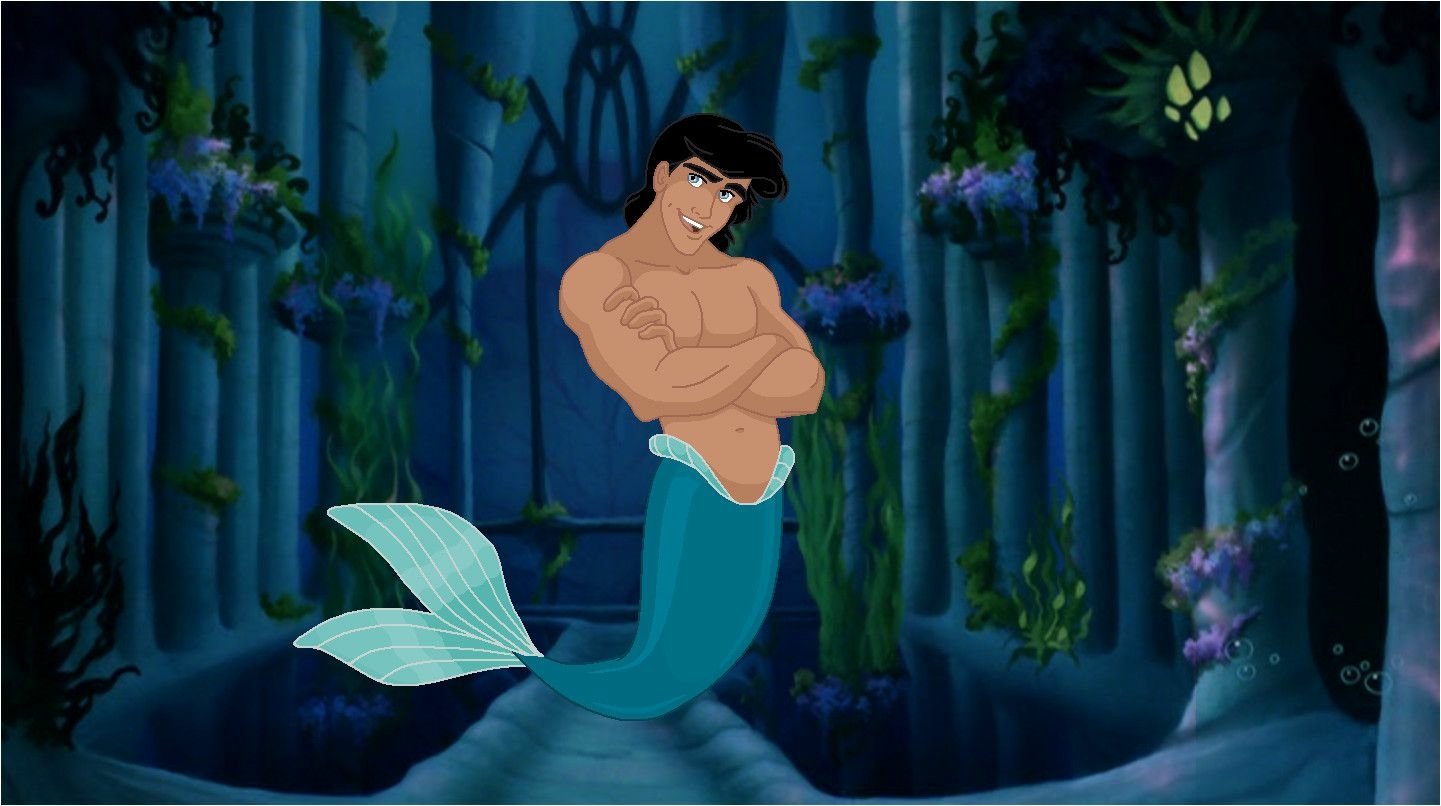 Download Merman Prince Eric Movie The Little Mermaid (1989) Art