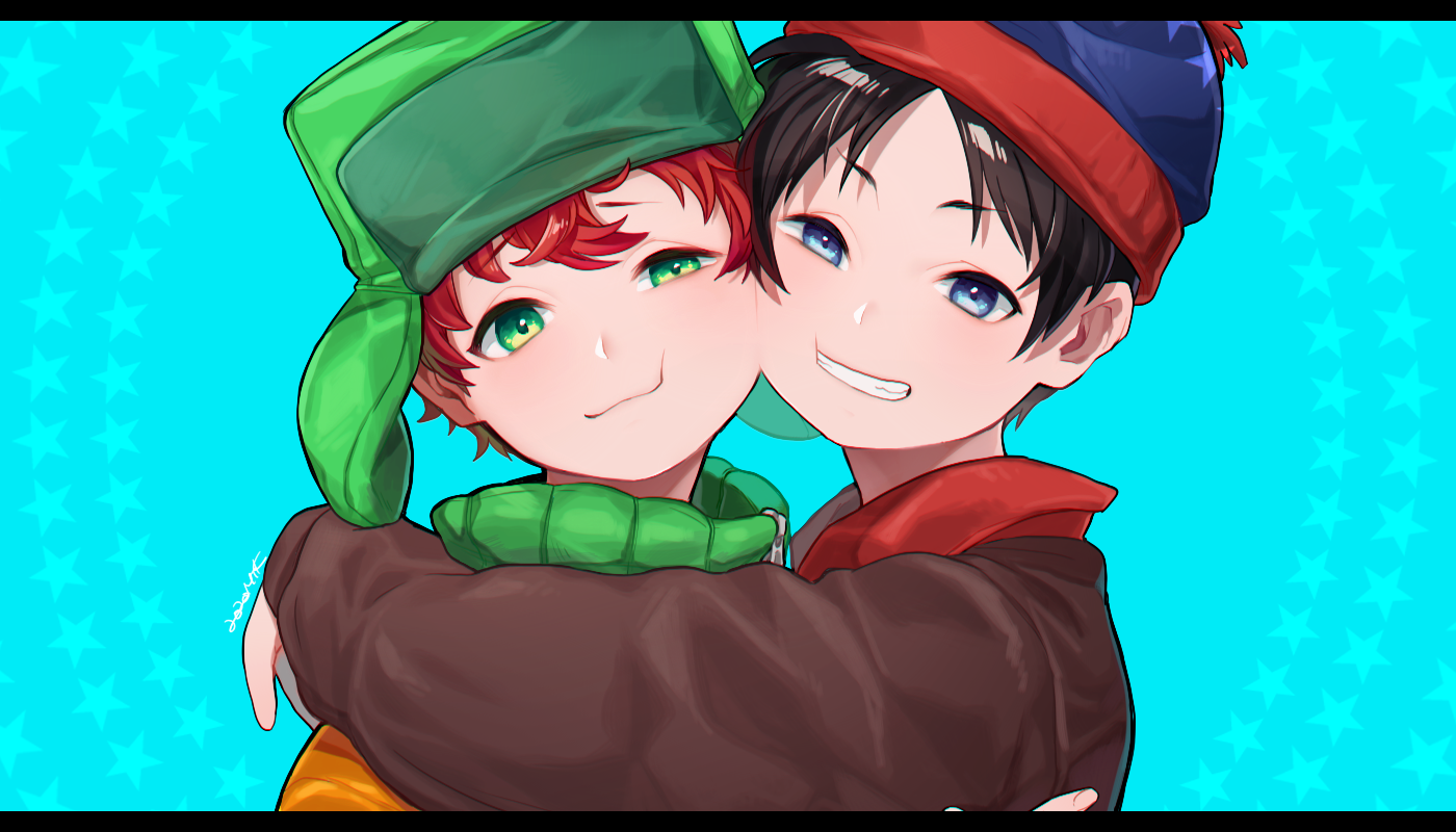 South Park Anime Kyle And Stan