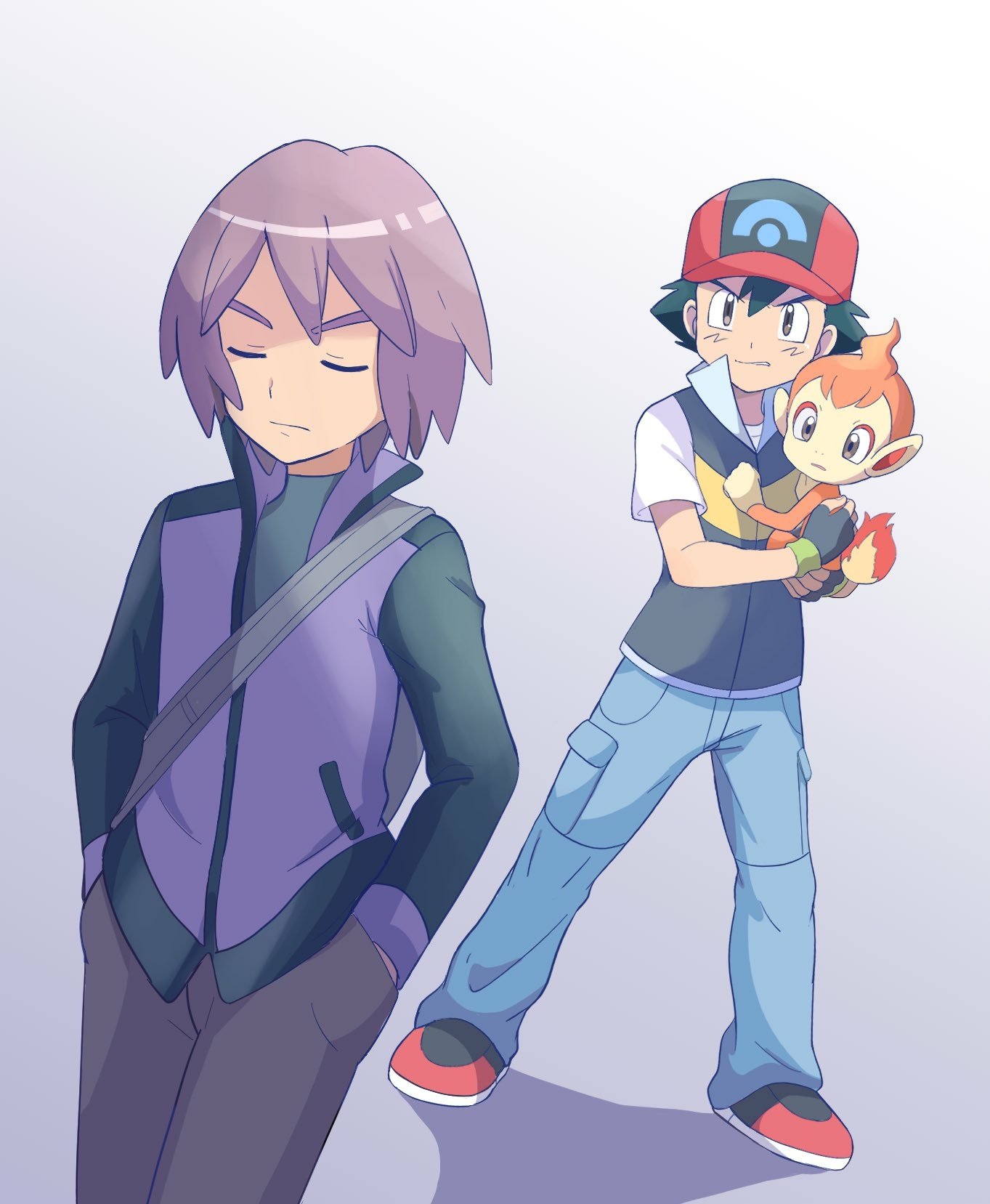Download Chimchar (Pokémon) Ash Ketchum Paul (Pokémon) Anime Pokemon Art