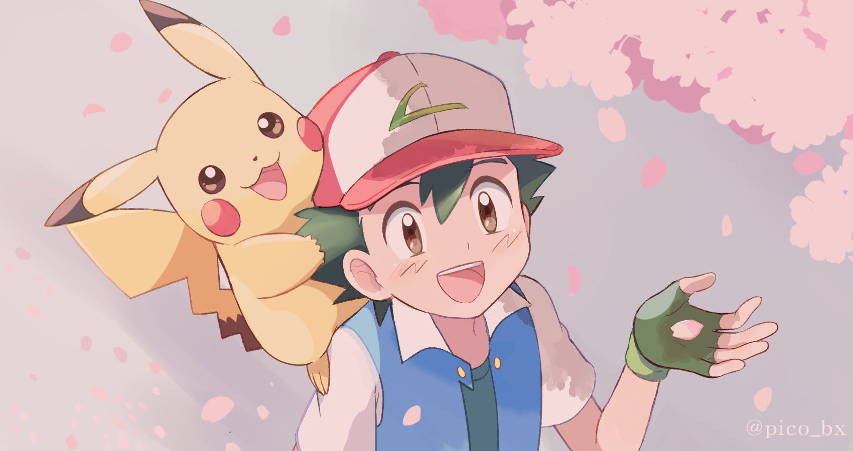 Download Pikachu Ash Ketchum Anime Pokemon Art