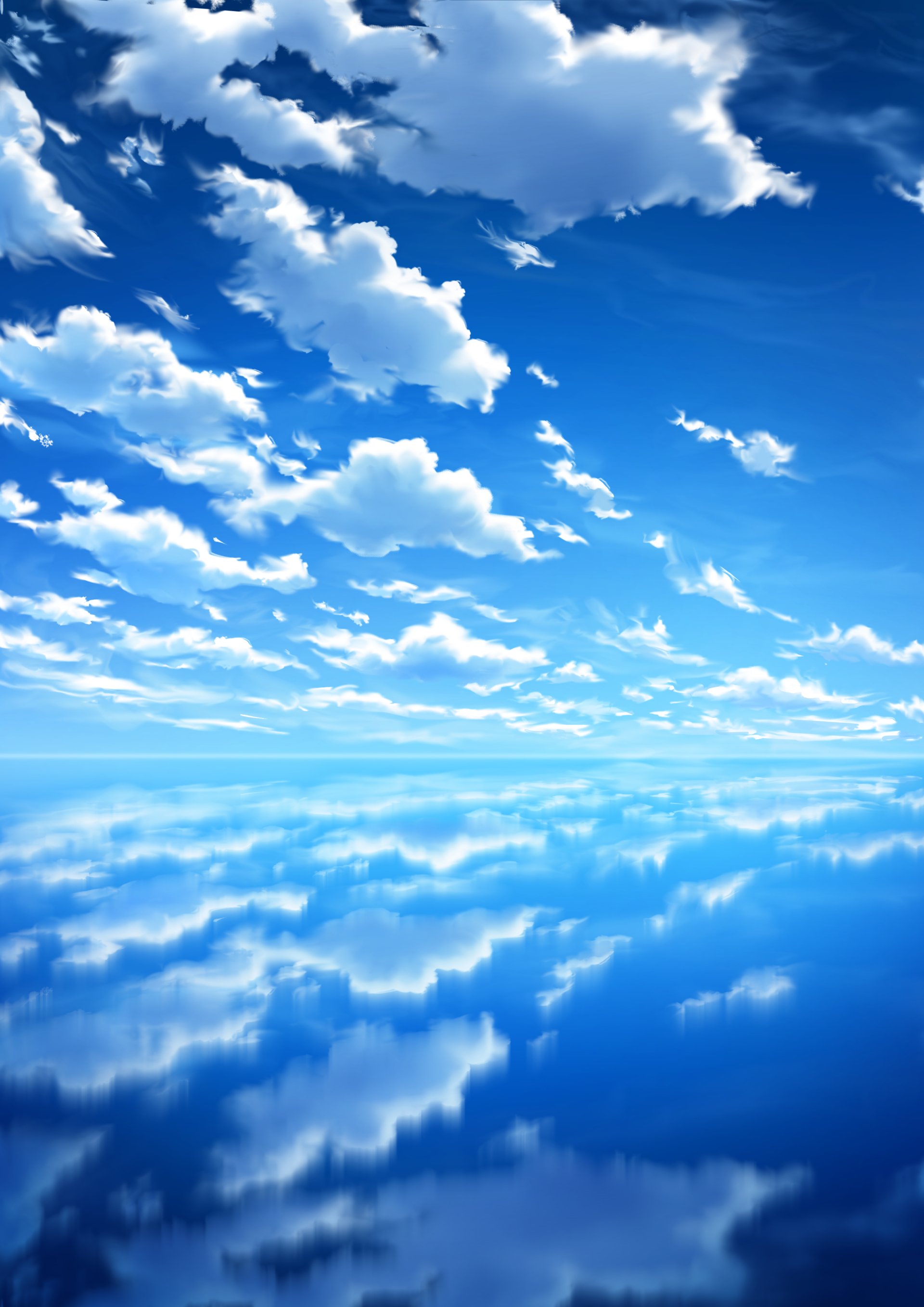 Download Reflection Anime Sky Sky Anime Art