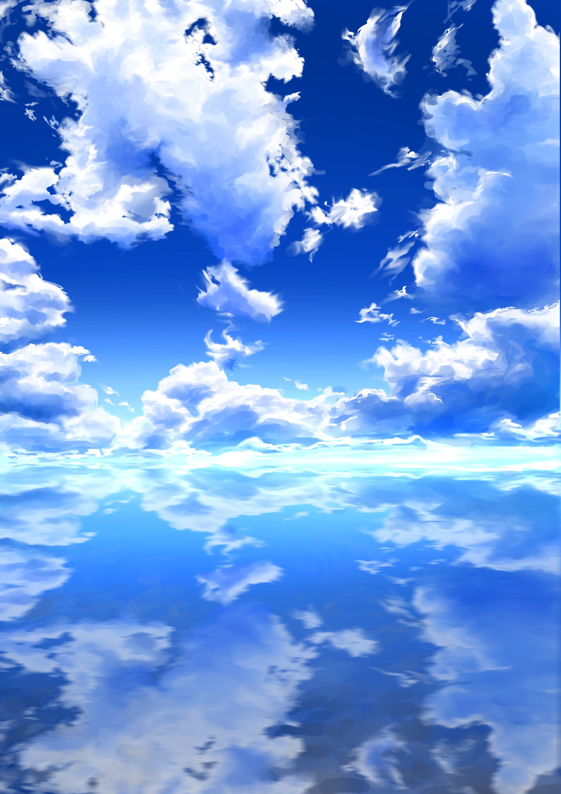 Download Reflection Anime Sky Sky Anime Art