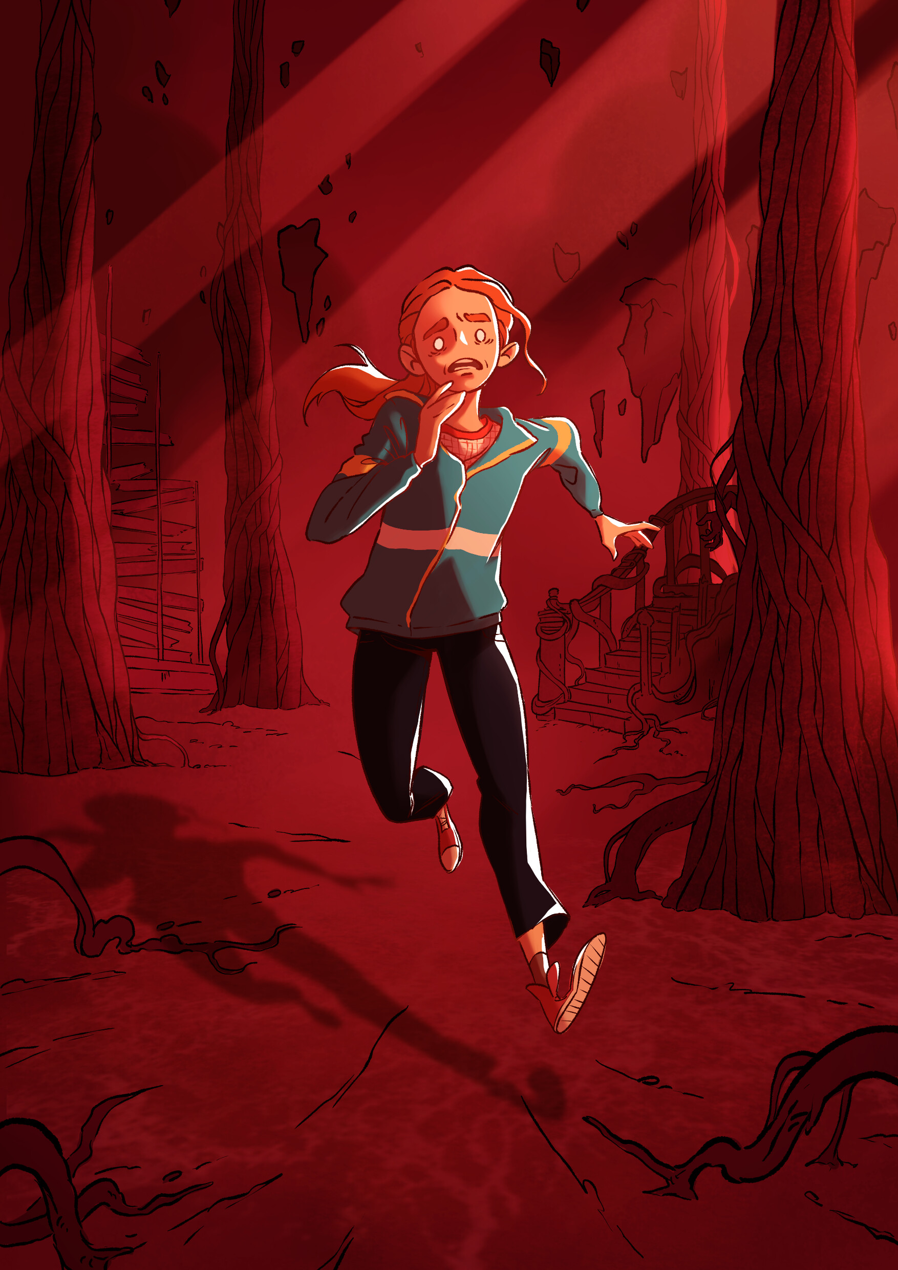 Be running up that hill - Stranger Things fanart by Manon Jumel