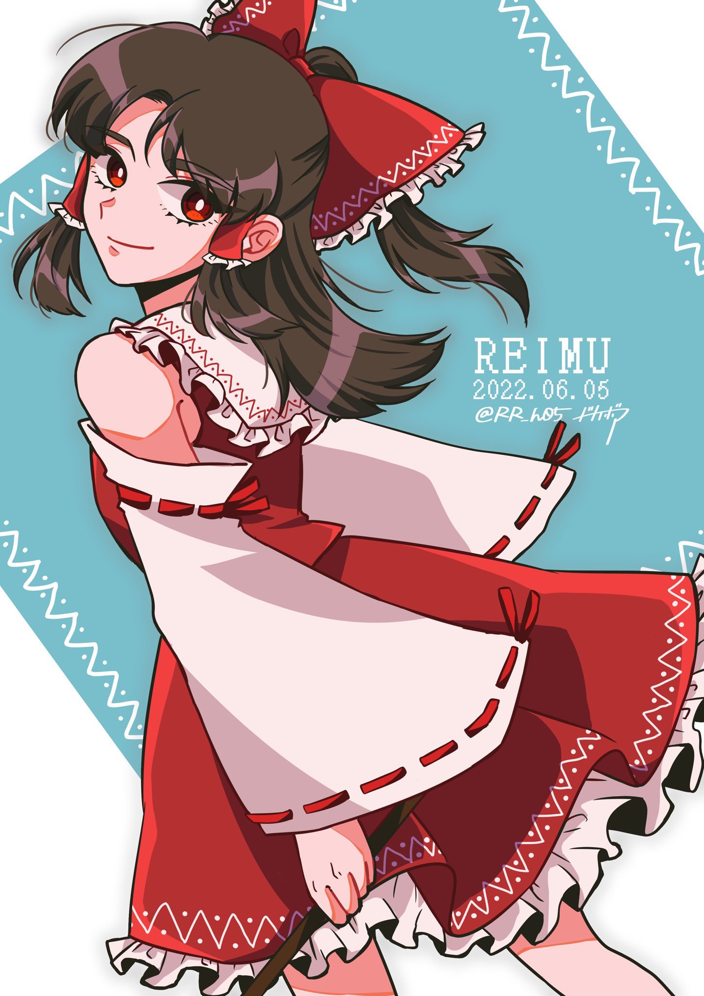 Download Reimu Hakurei Anime Touhou Art