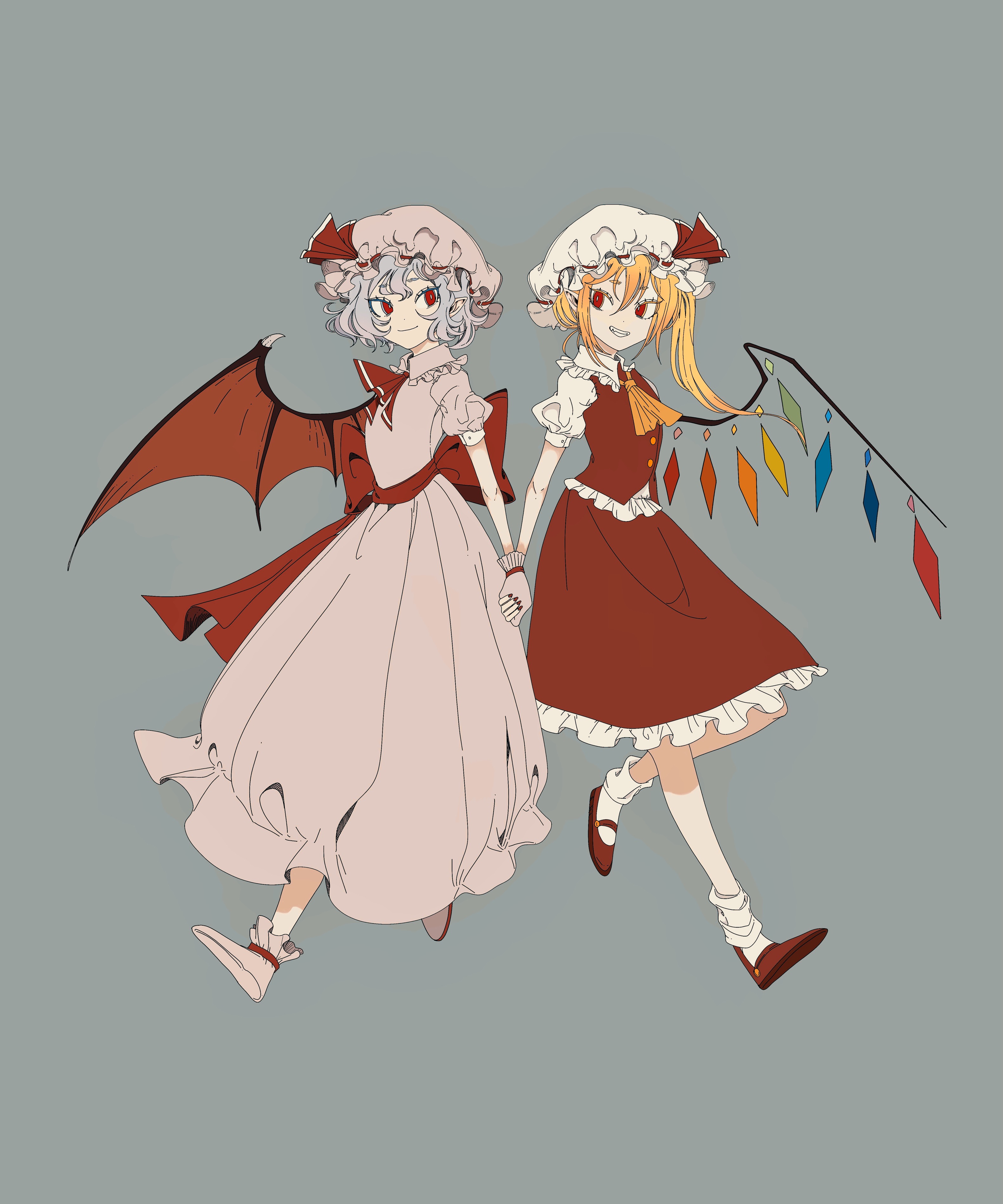 Download Remilia Scarlet Flandre Scarlet Anime Touhou Art