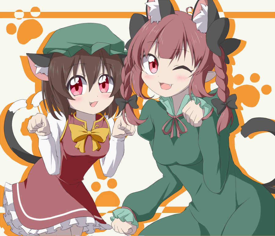 Download Chen (Touhou) Rin Kaenbyou Anime Touhou Art