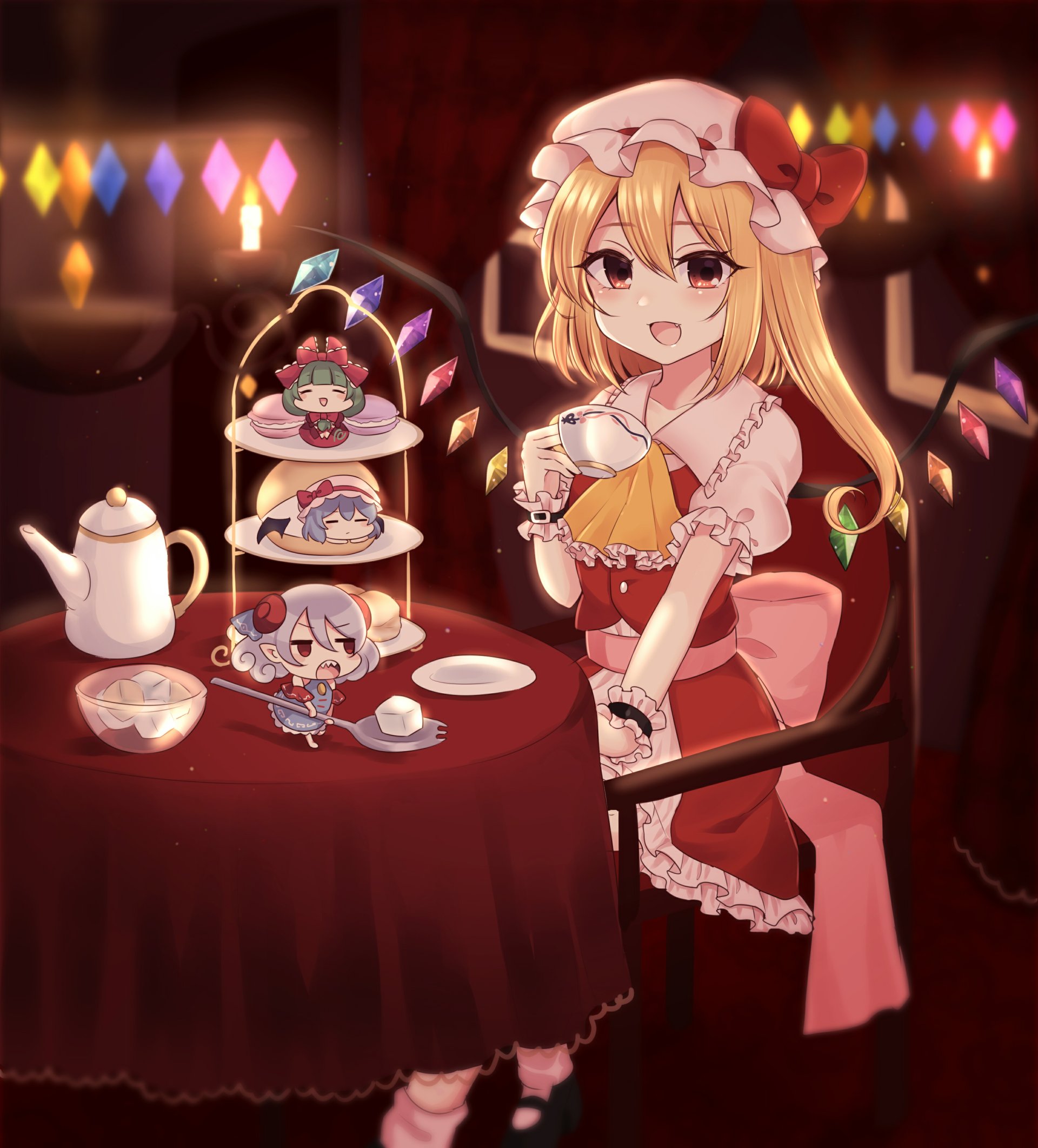 Download Hina Kagiyama Remilia Scarlet Yuuma Toutetsu Flandre Scarlet ...