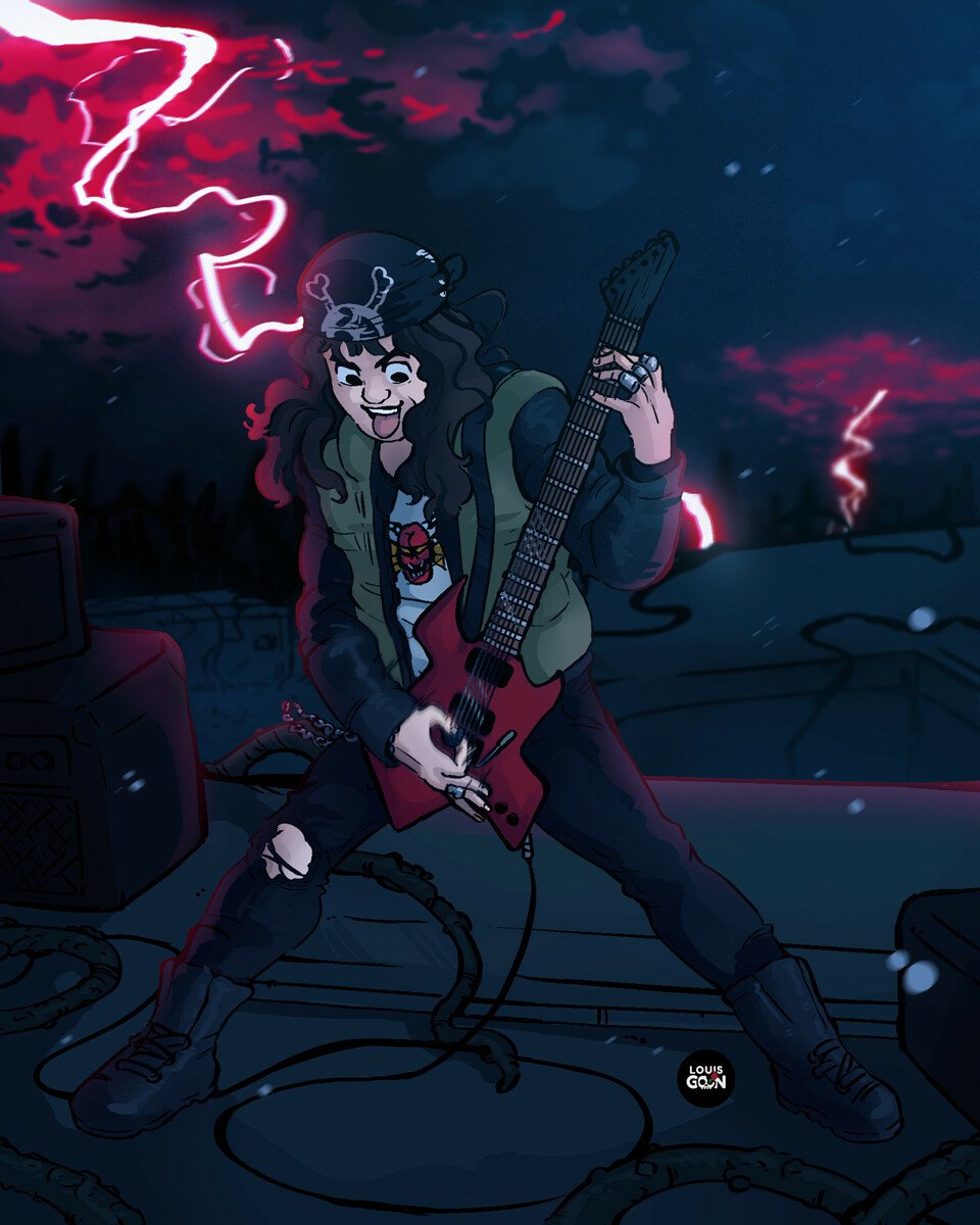 Download Eddie Munson TV Show Stranger Things Art