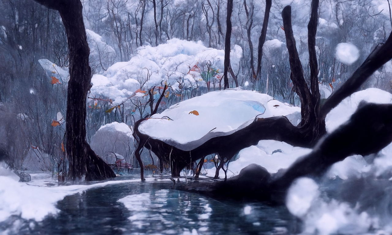 Download Snow Winter Water Art by Rehamalo