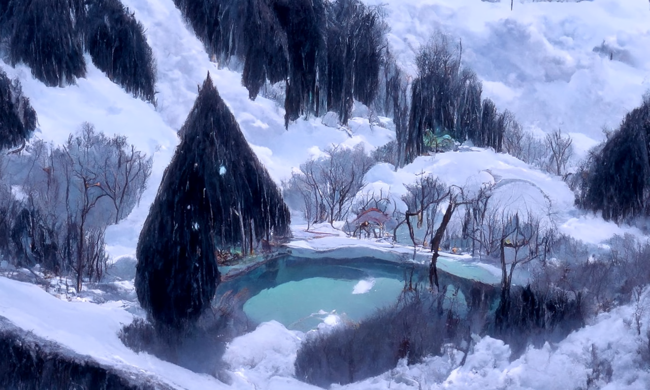 pool on snow by Rehamalo