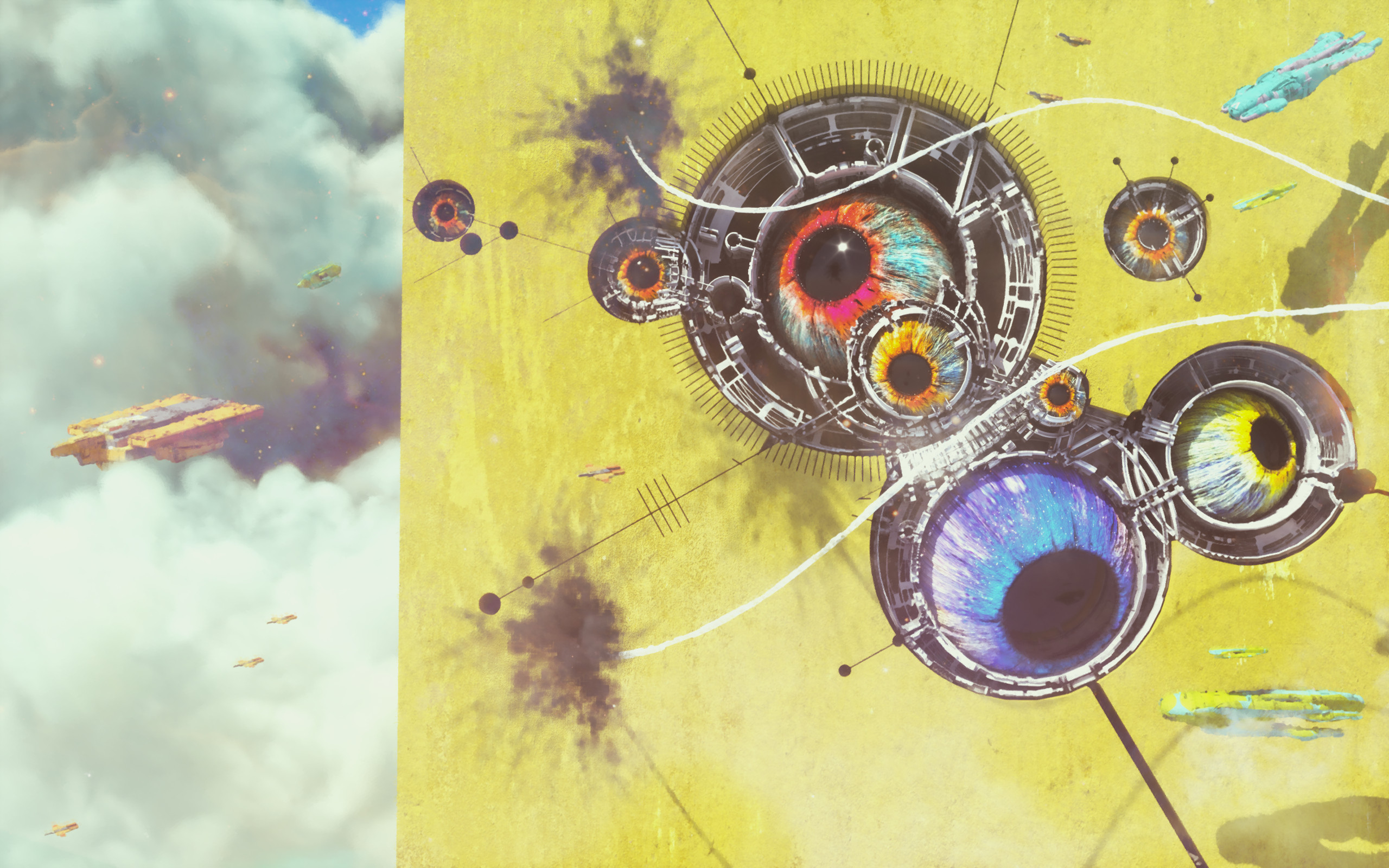 Download Sci Fi Alien Cloud Space Abstract Art