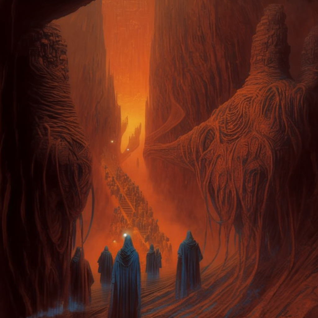 Dark cult - inspired by Beksiński by vinny47