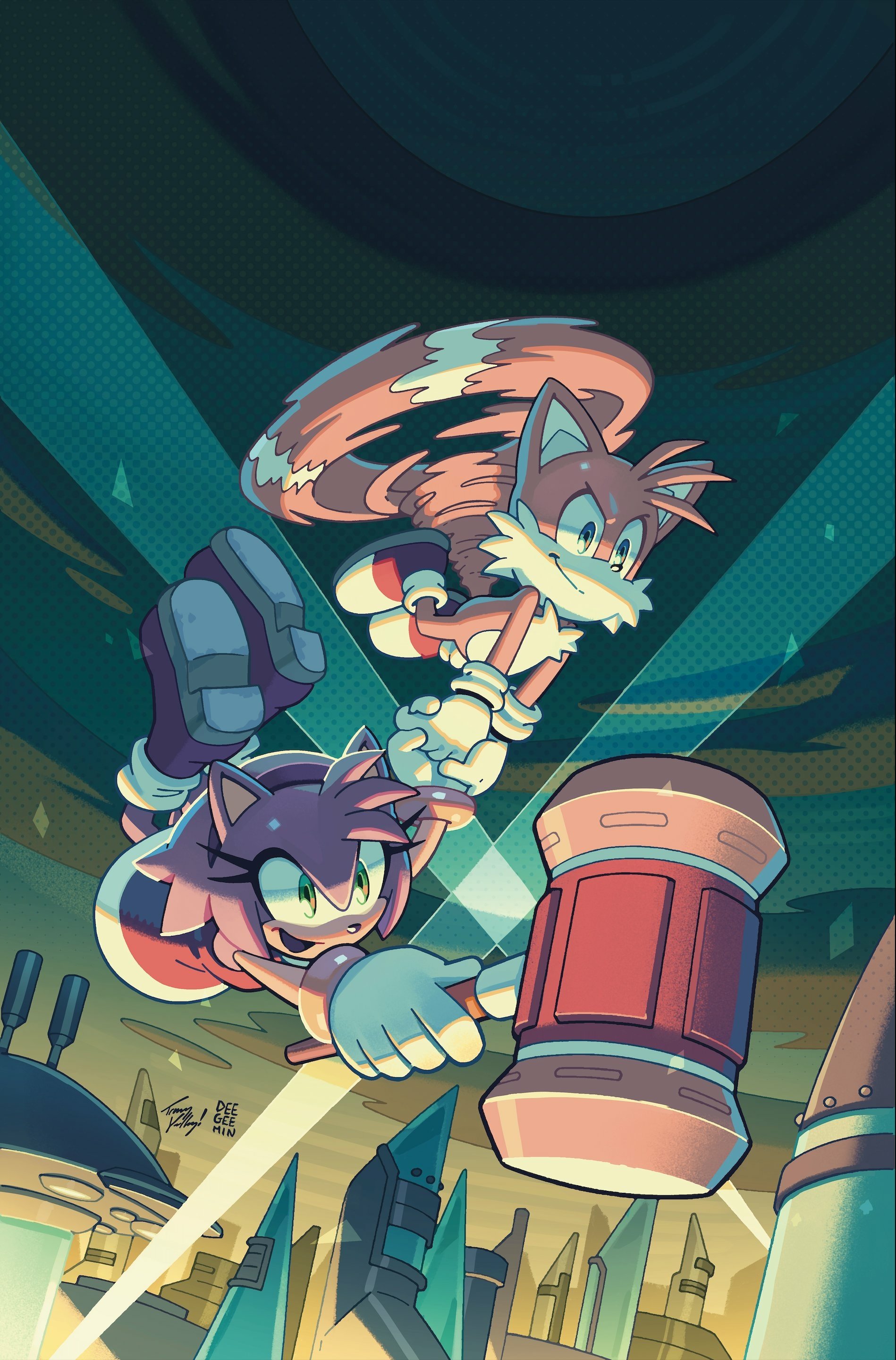 Download Miles 'Tails' Prower Amy Rose Comic Sonic The Hedgehog (IDW) Art