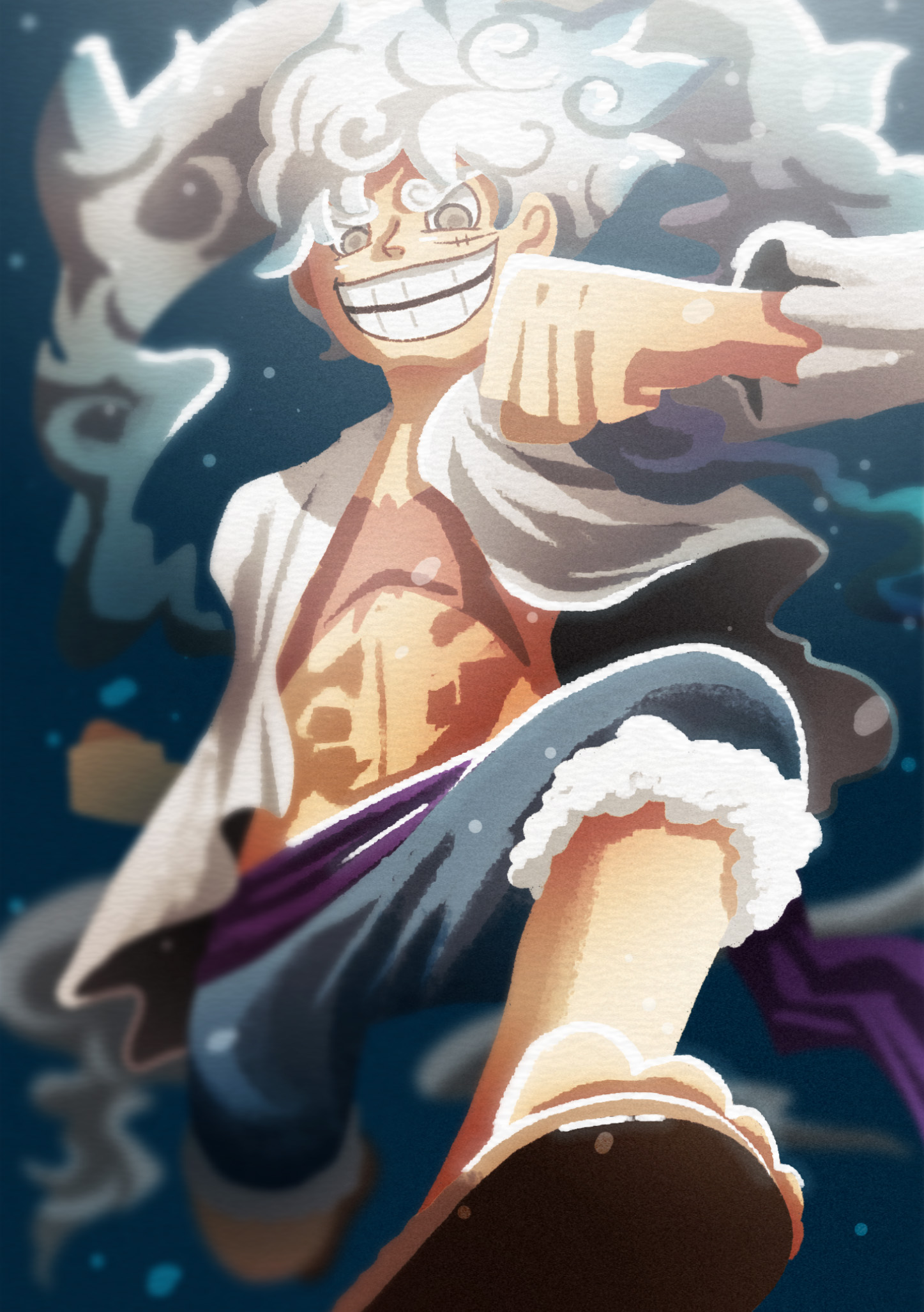 Download Gear 5 (One Piece) Monkey D. Luffy Anime One Piece Art