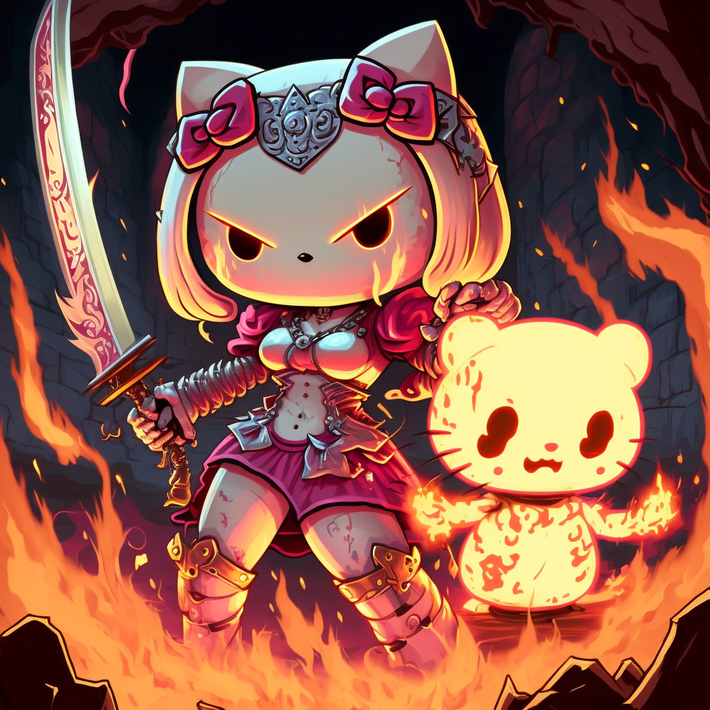 Hello Kitty Daemon Hunter by vinny47