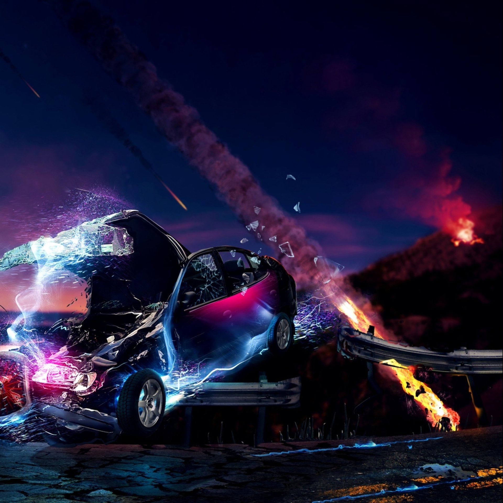 Dynamic Car in a Thrilling Landscape