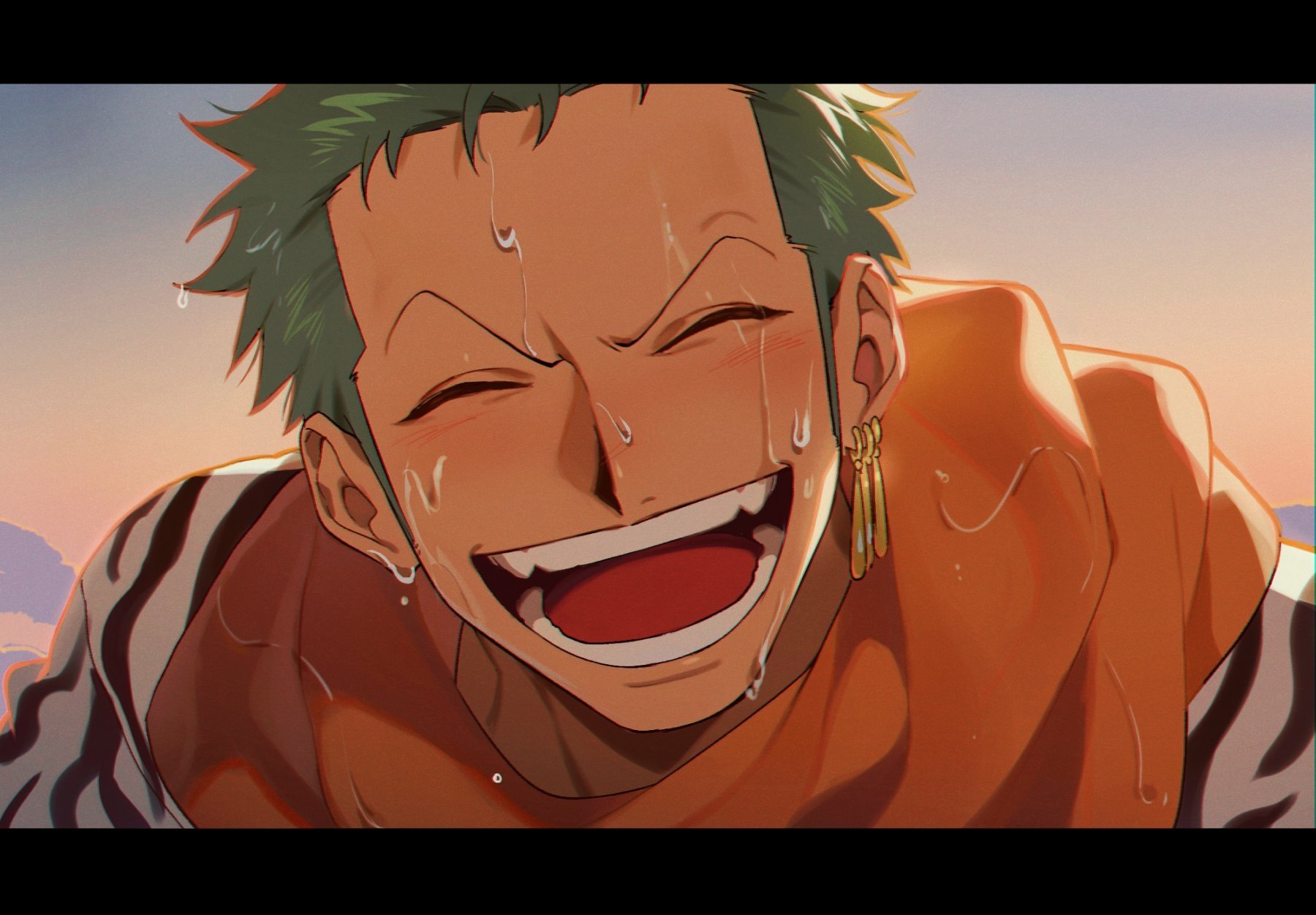 Roronoa Zoro’s Fierce Smile – One Piece’s Unmatched Swordsman