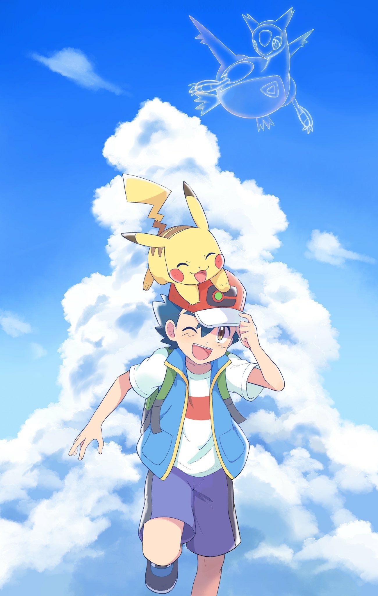 Download Pikachu Ash Ketchum Anime Pokemon Art