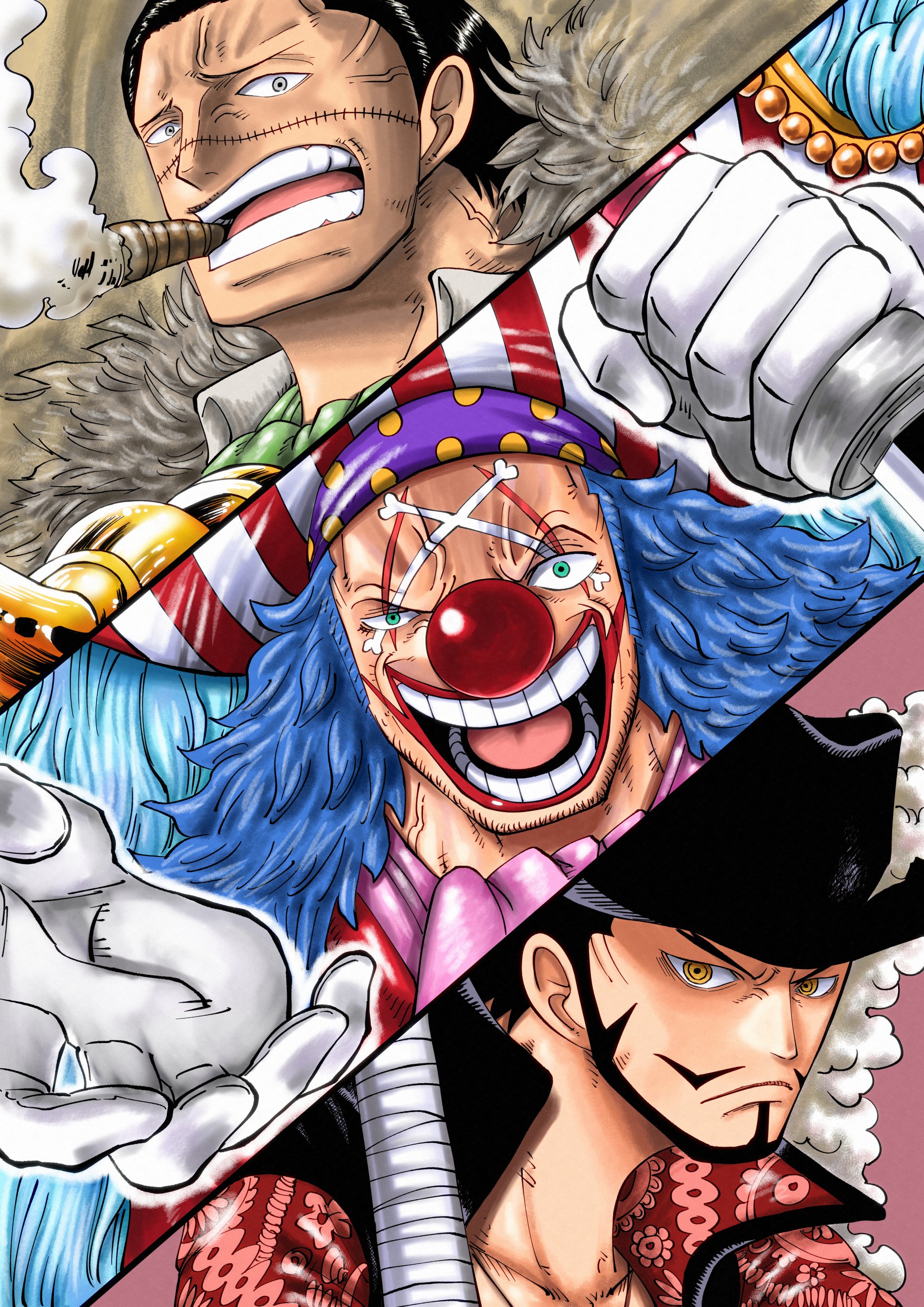 Download Dracule Mihawk Buggy (One Piece) Crocodile (One Piece) Anime ...