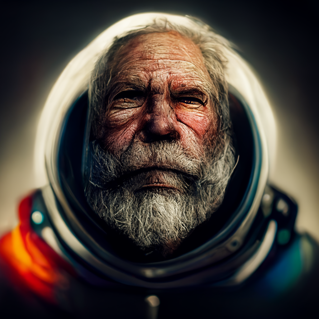 A angry old astronaut by marukuss