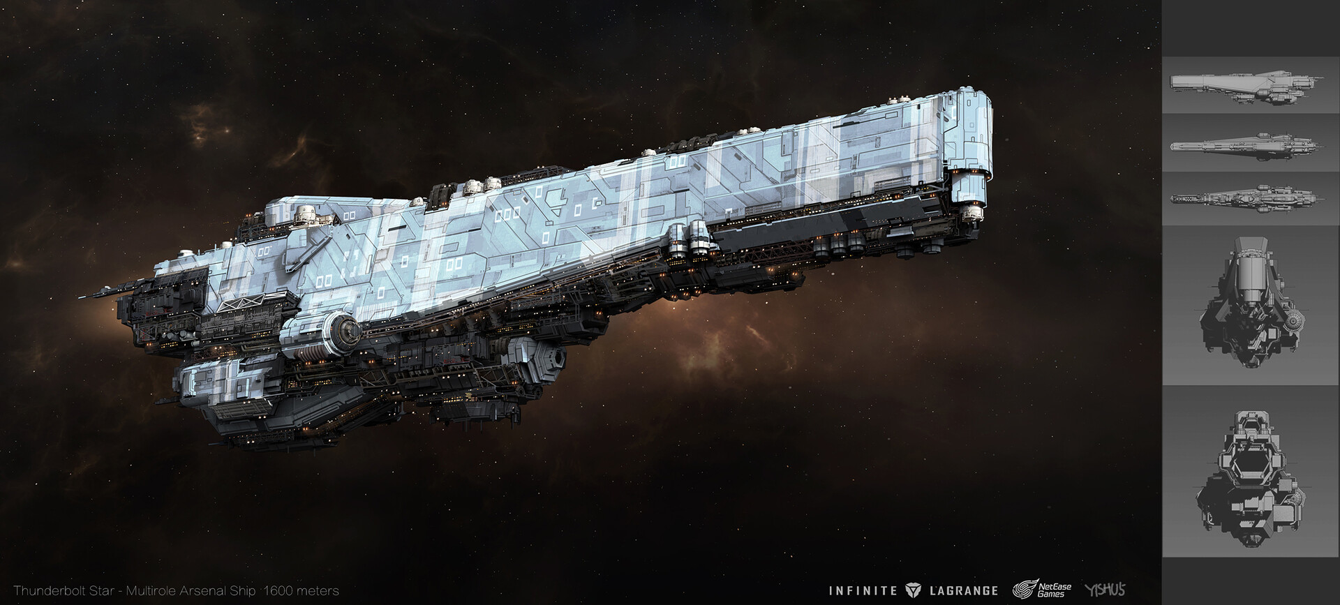 Download Sci Fi Spaceship Science Fiction Starship 3D Model Art