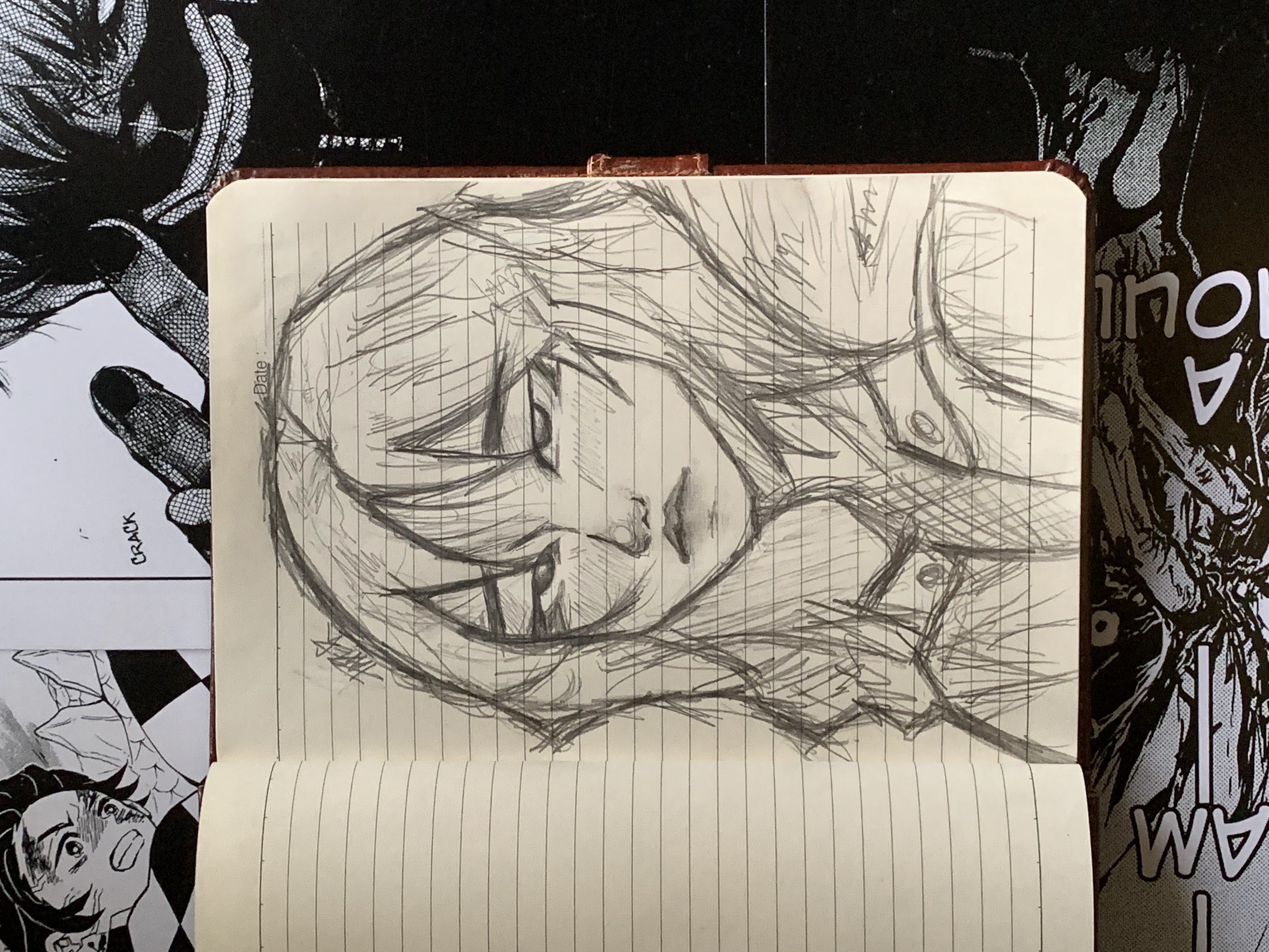 Emo girl skecth by Paper