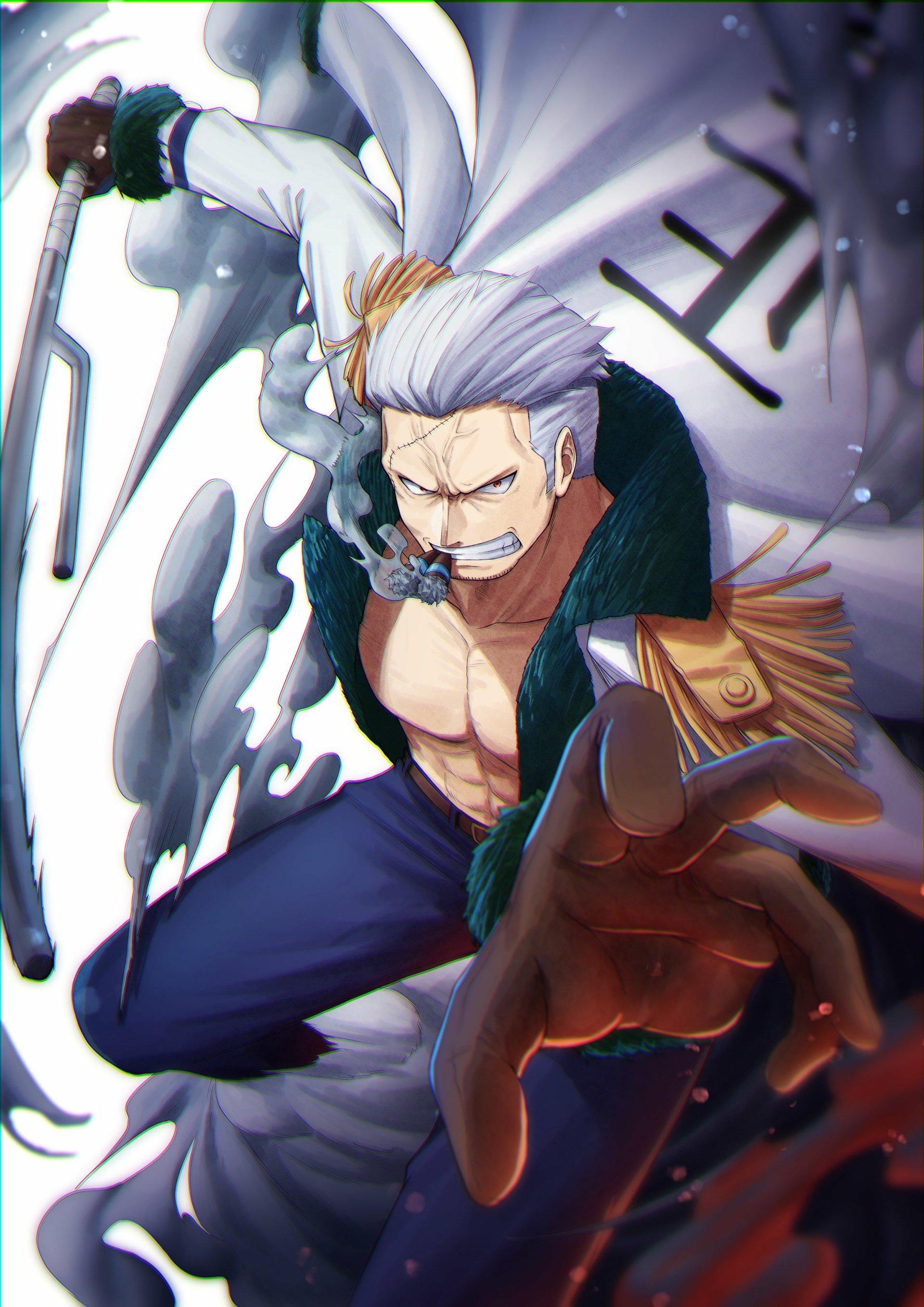 Smoker (One Piece) - Desktop Wallpapers, Phone Wallpaper, PFP, Gifs ...