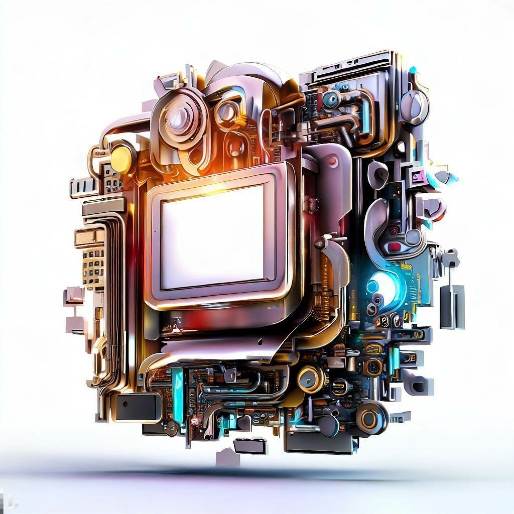 A unrealistic model of a computer art 3d model based on an AI ideas by ...