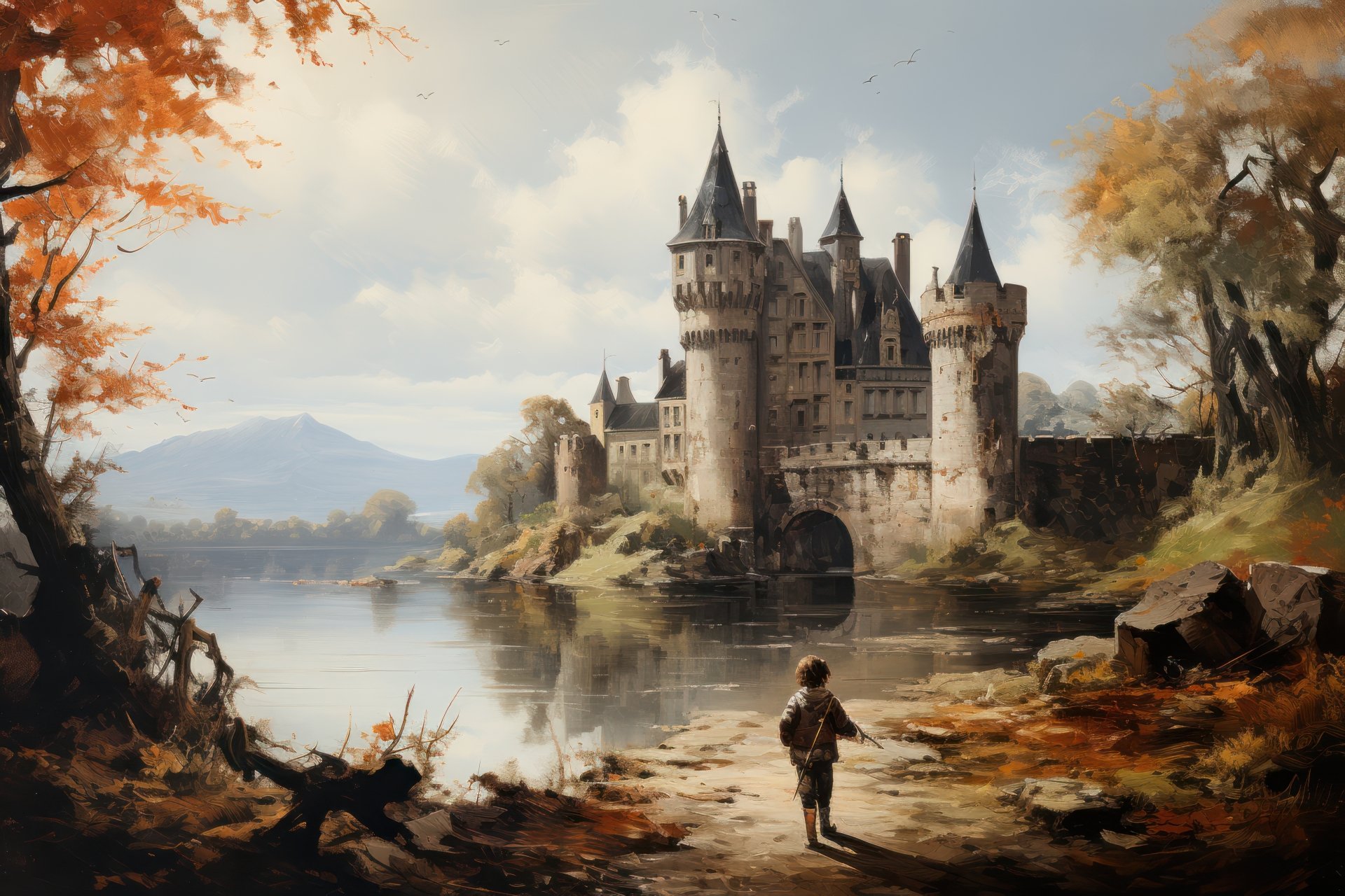 Castle view by Shivalesca