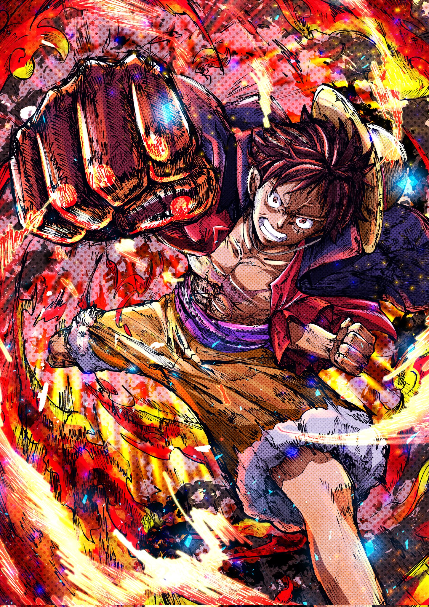 One Piece’s Fiery Hero: Monkey D. Luffy Unleashed!